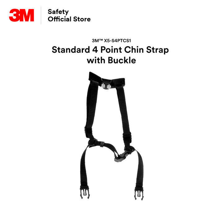 3M X5-S4PTCS1 Standard 4 Point Chin Strap with buckle for SecureFit™ X5500NVE-CE Series Safety ...