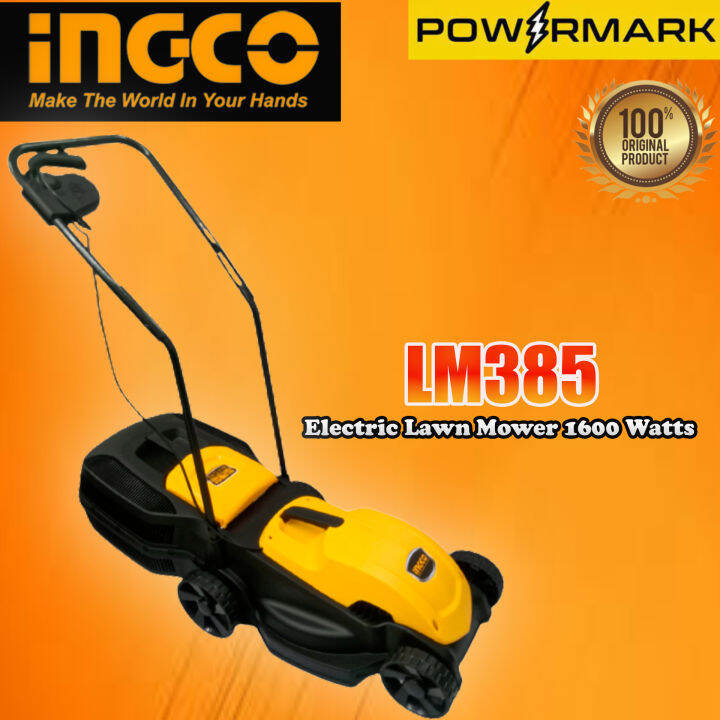 INGCO LM385 Electric Lawn Mower 1600 Watts [POWERMARK | IPT] | Lazada PH