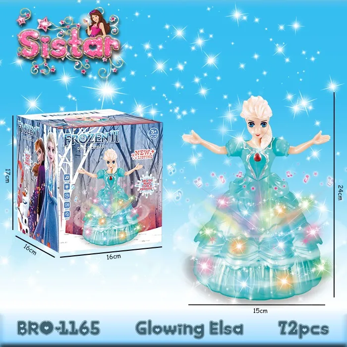 Mainan Anak Barbie Dance Frozen Elsa Dan Shopia Jalan Sendiri Batrai ...