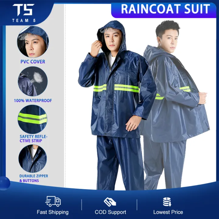 TEAM 5 High Quality Waterproof Motorcycle Rain Coat KAPOTE FOR Men And ...