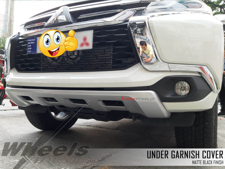 Montero Sport 2016-2019 Silver Front and Rear Bumper Diffuser Kit ...