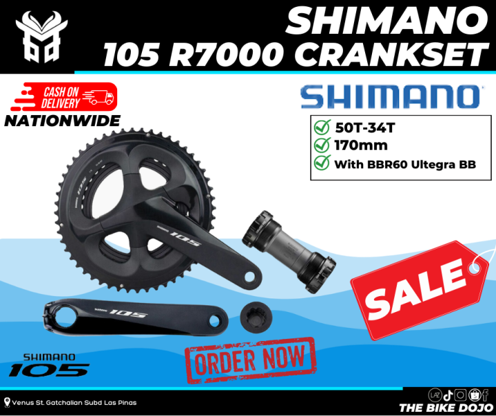 Shimano 105 R7000 Crankset with Ultegra BBR60 BB | Lazada PH
