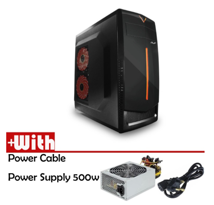 Original AVF EXTREMO 100 SERIES USB3.0 ATX Casing BO (Black Orange ...