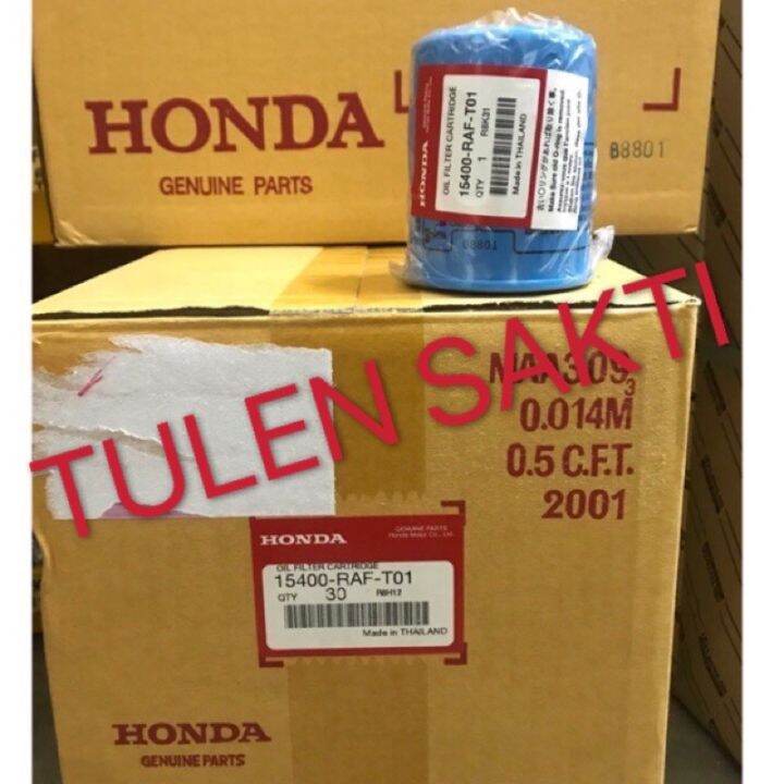 ORIGINAL HONDA GENUINE OIL FILTER ( 15400-RAF-T01 ) MADE IN THAILAND ...