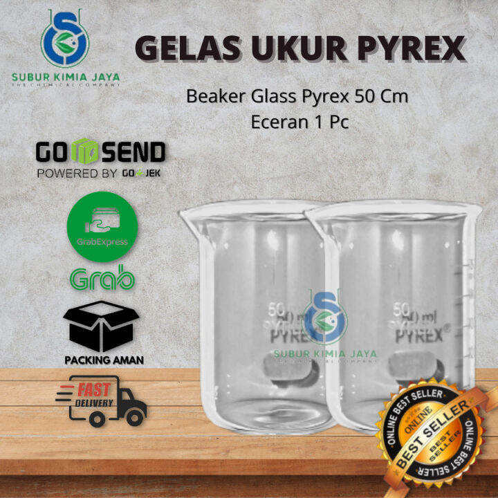 Gelas Ukur / Beaker Glass Pyrex 50 ML | Lazada Indonesia