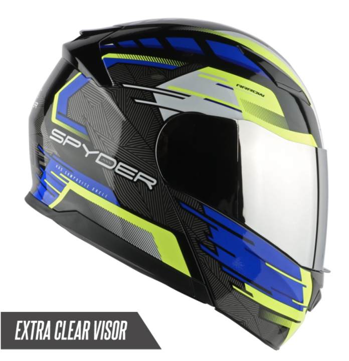 Spyder Arrow Modular Full Face Helmet Series 9 (With Free Extra Visor ...