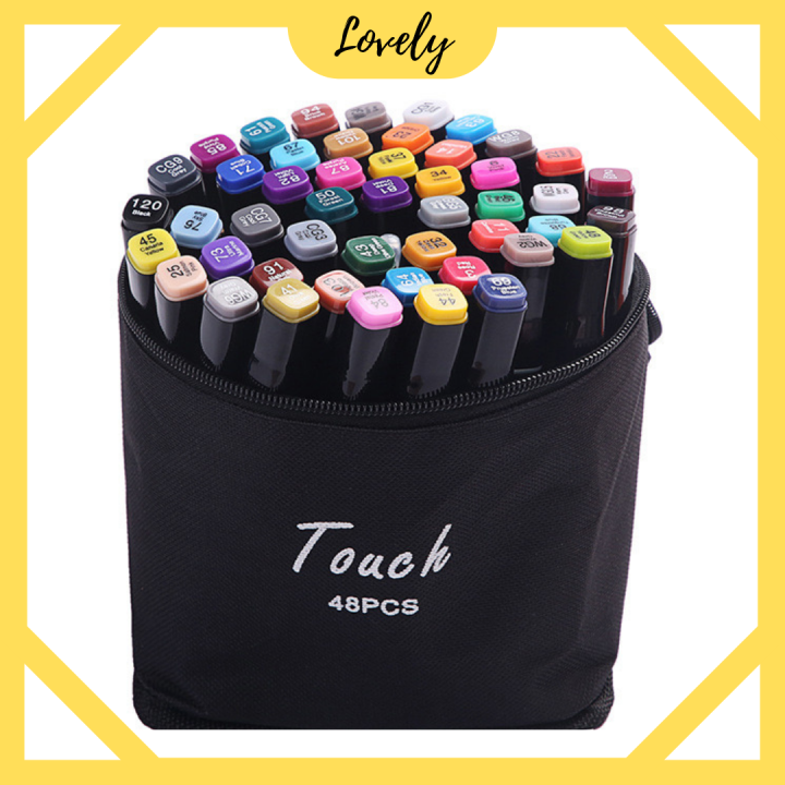 30/36/48/60 Two Tip Art Marker Colour Marker Set Brush Pen Drawing Art ...