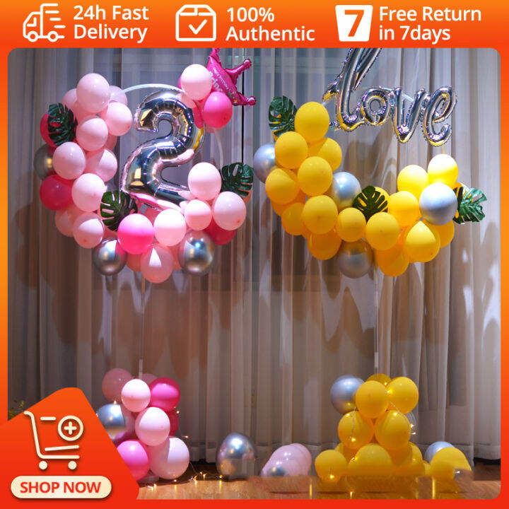 Air Ring Balloon Stand Party With Birthday Proposal Scene Layout ...