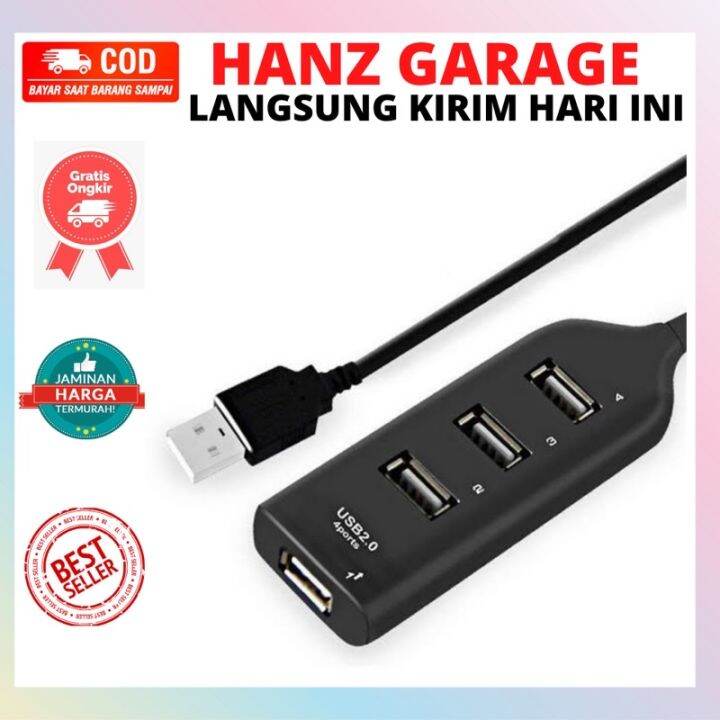 Usb Hub 4 in 1 Sambungan 4in1 Kabel 4 port Saklar For Mouse Laptop ...