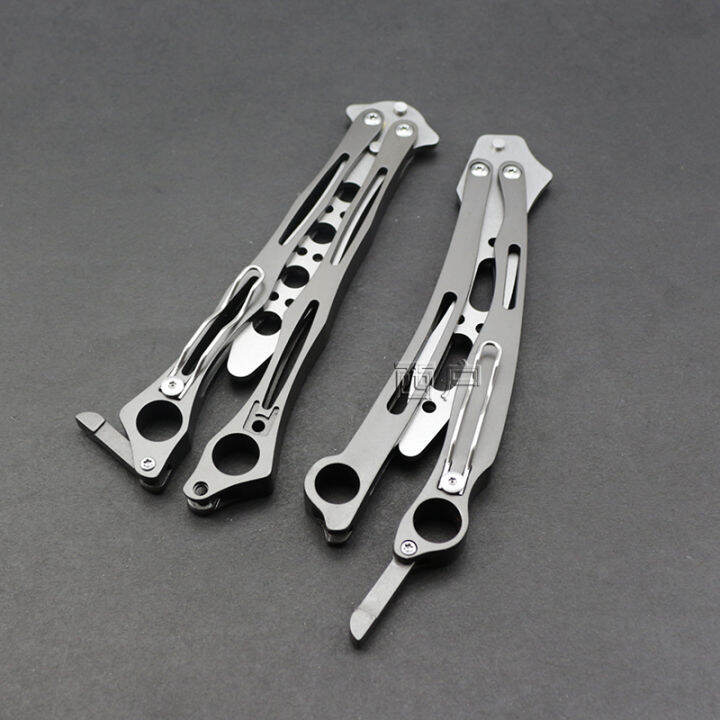 THEONE Spider B03P Butterfly Knife with Curved Handle One-handle Swing ...