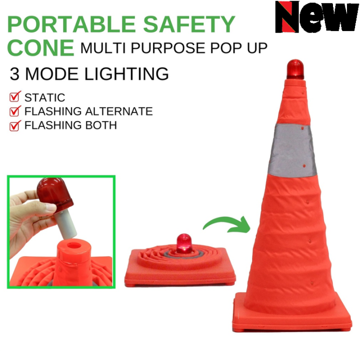Traffic Cone Road Barricade Warning Sign Reflective Safety Cones With ...