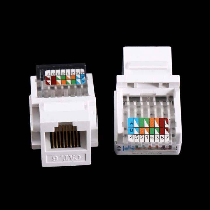 AMYALSTO Ethernet Lan Cable Female Network Plug Tool-free C26 Network ...