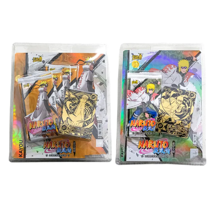 NEW Naruto Collection Game Cards Ninja Biography Anime Figures Namikaze ...