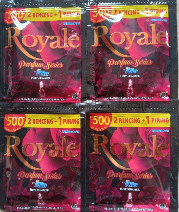 ROYALE pelembut dan pewangi 13ml pakaian 1 renceng isi 12 sachet ...
