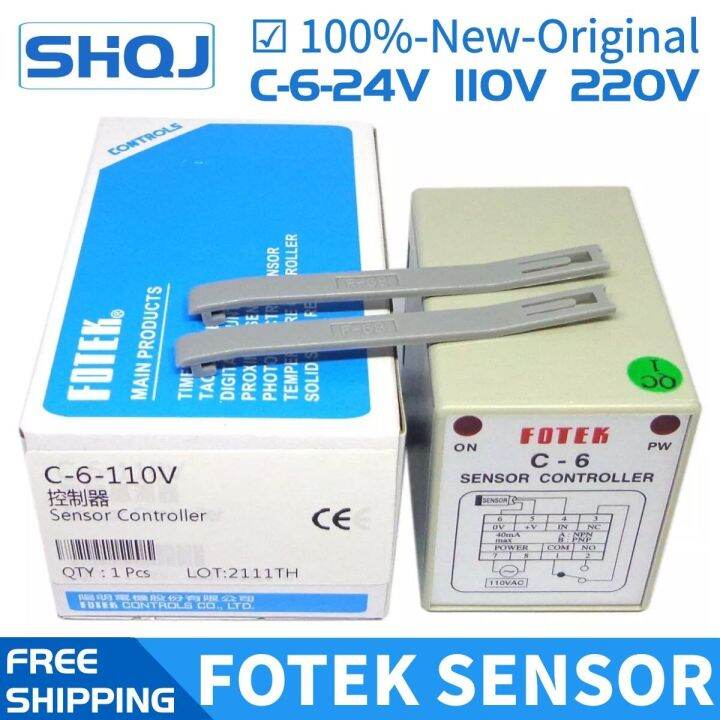 FOTEK SENSOR CONTROLLER C-6-24V C-6-110V C-6-220V 100%-New-Original ...