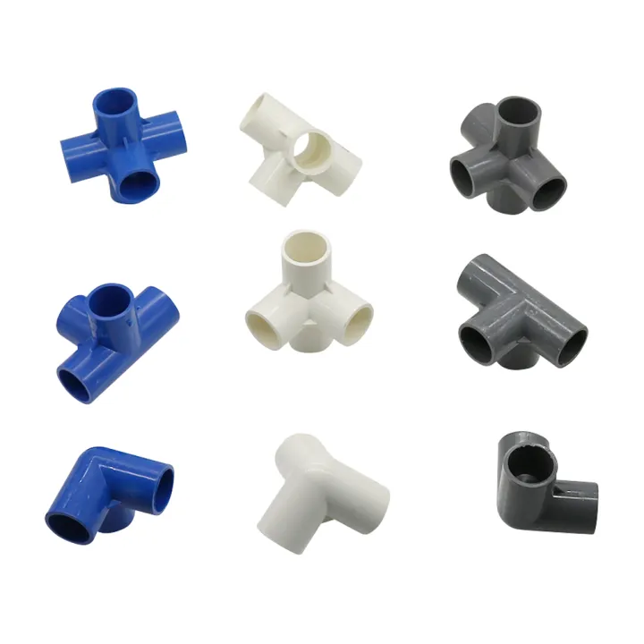 3 Pcs 20mm PVC Stereo Connector PVC Three-Way Four-Way Five-Way Plastic ...