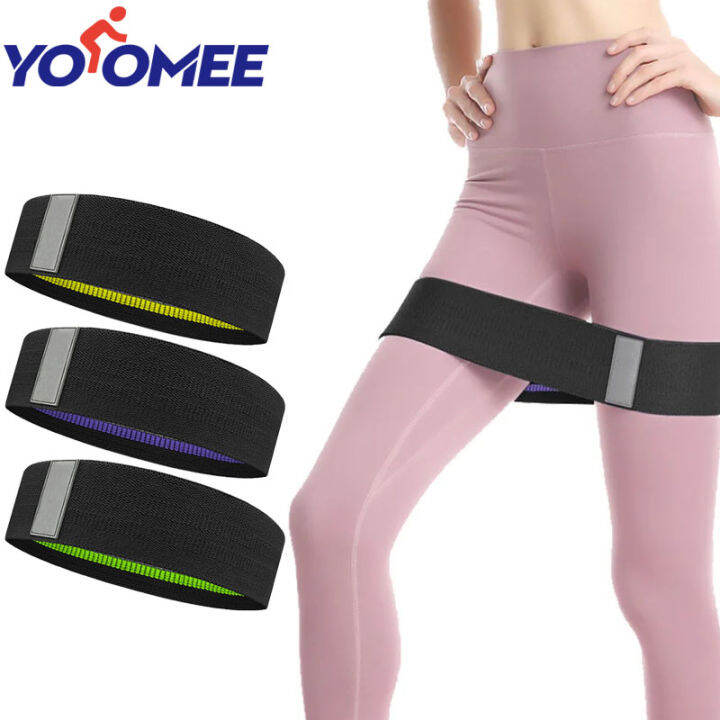 Yoomee Hip Fitness Resistance Bands Exercise Workout Set Fabric Loop ...