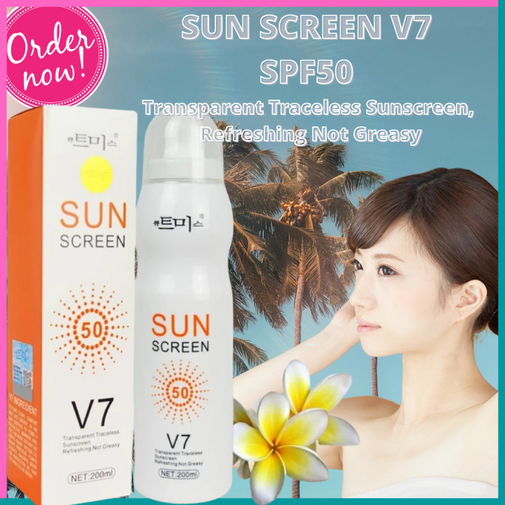 LEGIT AND 100% EFFECTIVE SUN SCREEN V7 SPF50 Transparent Traceless ...