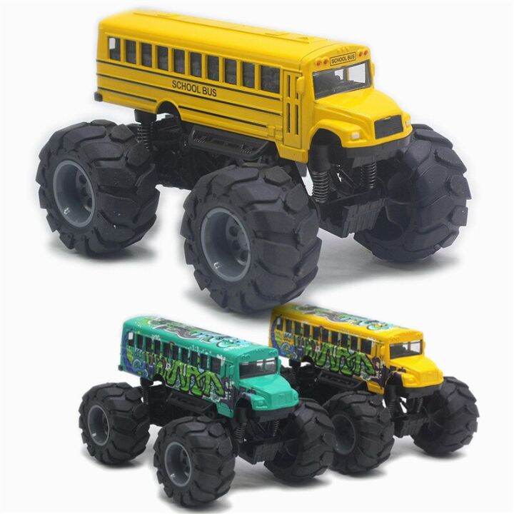 Alloy Monster School Bus Pull Back Model Boy Toys Bus Car | Lazada PH