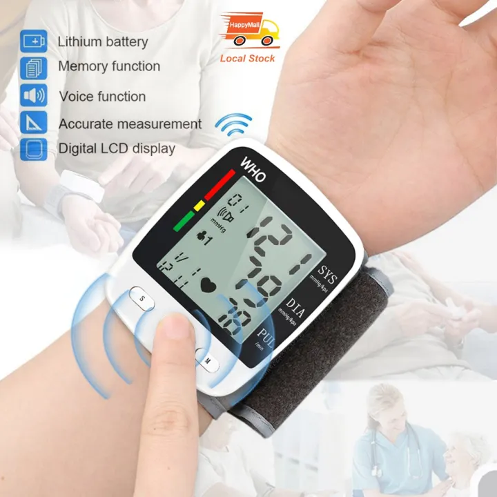 Portable Digital Blood Pressure Monitor Wrist Blood Pressure BP Usb ...
