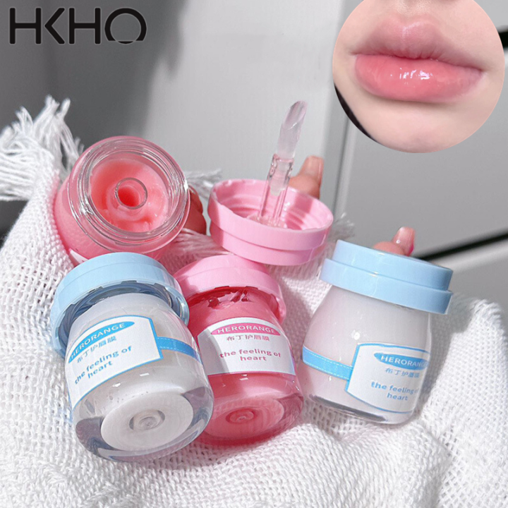 HKHO Coconut Milk Strawberry Pudding Lip Mask Moisturizing Fine Lip ...