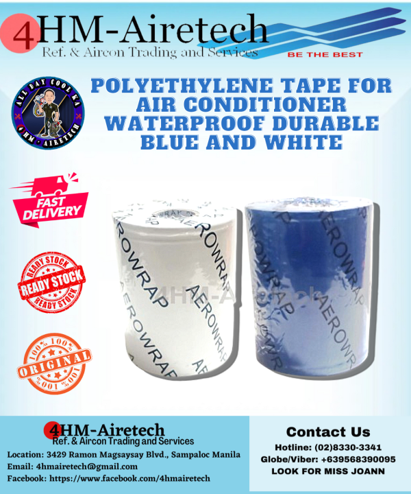4HM Polyethylene Tape for Air Conditioner Waterproof Durable Blue and ...