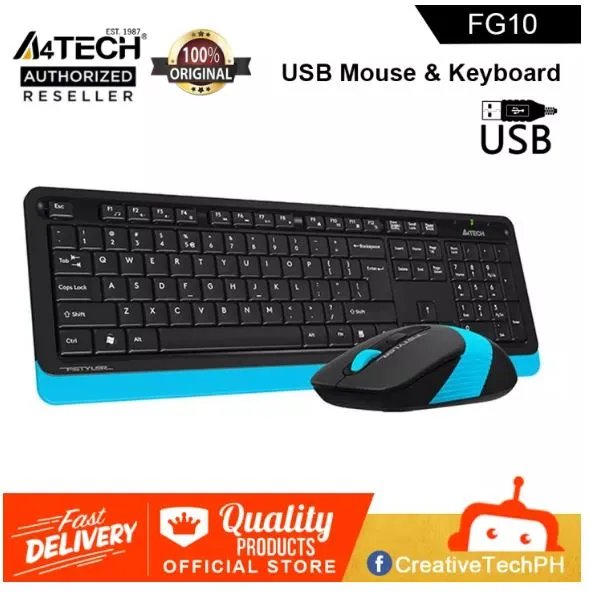 ORIGINAL A4TECH Fstyler Sleek Wire Multimedia Comfort Desktop Set USB ...