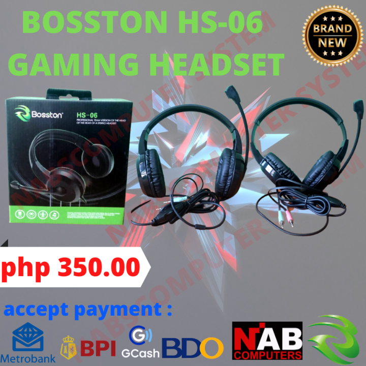 BOSSTON HS-06 GAMING HEADSET | Lazada PH