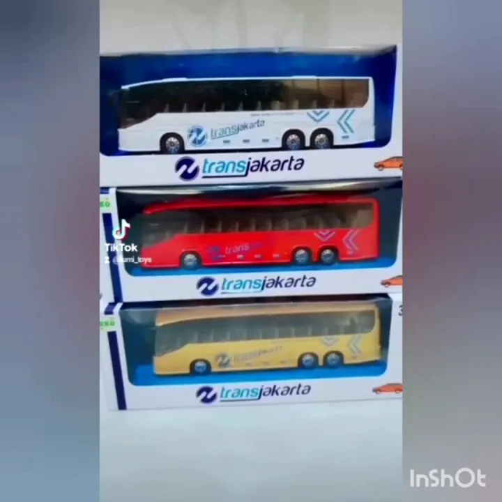 MAINAN ANAK MOBIL BUSWAY TRANS JAKARTA ADA LAMPU PINTU BISA DI BUKAK ...