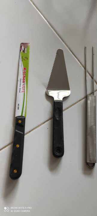 SPATULA PISAU GARPU ROTI BAKAR ( SET SPATILA PISA DAN GARPU ROTI BAKAR ...