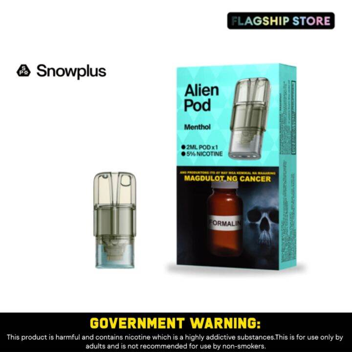 ☸₪ Snowplus ALIEN SINGLE Pods COOL MINT / MENTHOL Flavor for Alien X ...