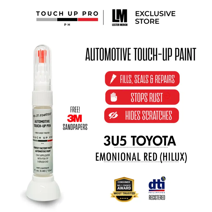 3U5 Emotional Red (Hilux) Touch up Pro Permanent Touch Up paint | Lazada PH