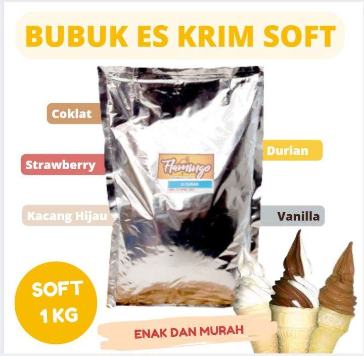 bahan es krim kiloan bubuk es krim haan bubuk es stik loli | Lazada ...