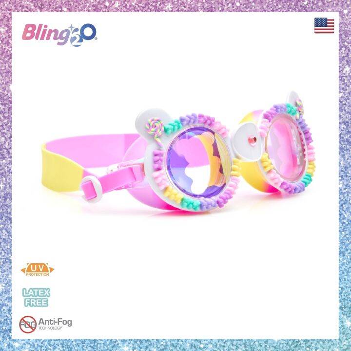 BLING2O แว่นตาว่ายน้ำเด็กยอดฮิตจากอเมริกา GUMMY-LOUIPOP แว่นว่ายน้ำแฟชั่น ใส่สบาย ป้องกันฝ้าและ ...