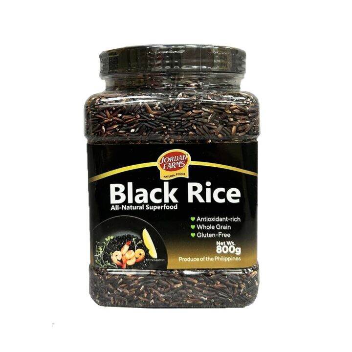 JORDAN FARMS BLACK RICE 800G IN JAR | Lazada PH