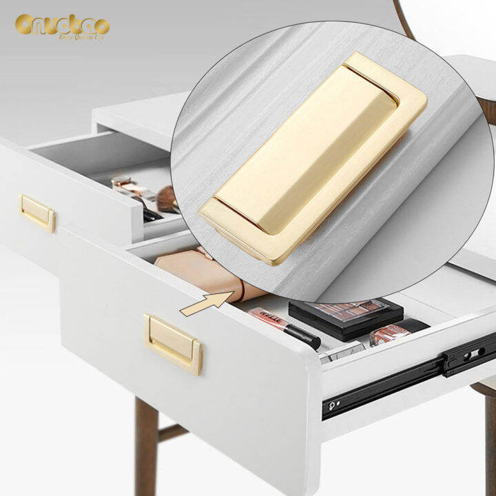 Cabinet door drawer hidden handle bedside table tatami invisible ...