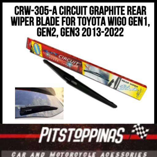 TOYOTA WIGO GEN1, GEN2, GEN3 2013-2022CRW-305-A CIRCUIT GRAPHITE REAR ...