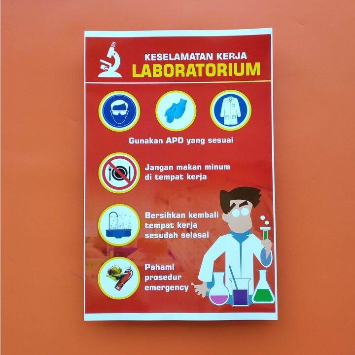 Poster Edukasi - Keselamatn Kerja Laboratorium | Poster K3 | Poster ...