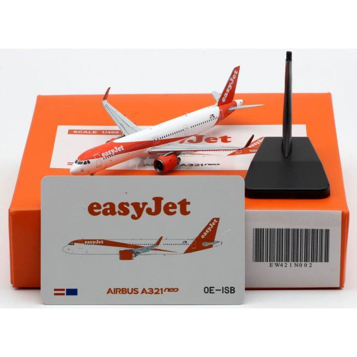 EW421N002อัลลอยด์สะสมเครื่องบินของขวัญ JC ปีก1:400 Easyjet Airbus ...