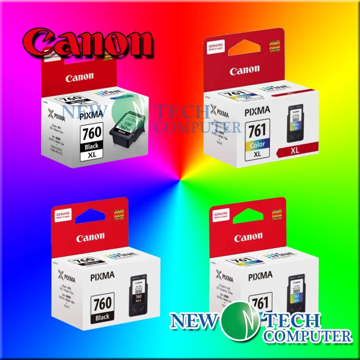 [ORIGINAL] CANON PG-760 BLACK / CL-761 COLOR INK CARTRIDGE 760XL 761XL ...