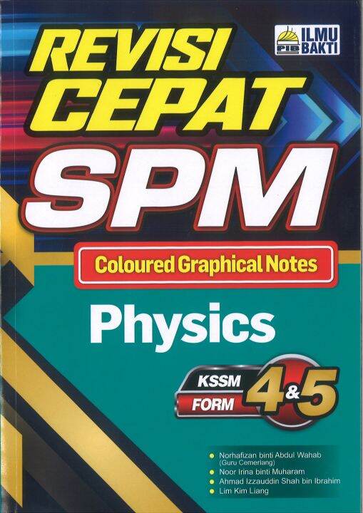 Revisi Cepat Spm Physics Form 4 5 Kssm 2022 Lazada