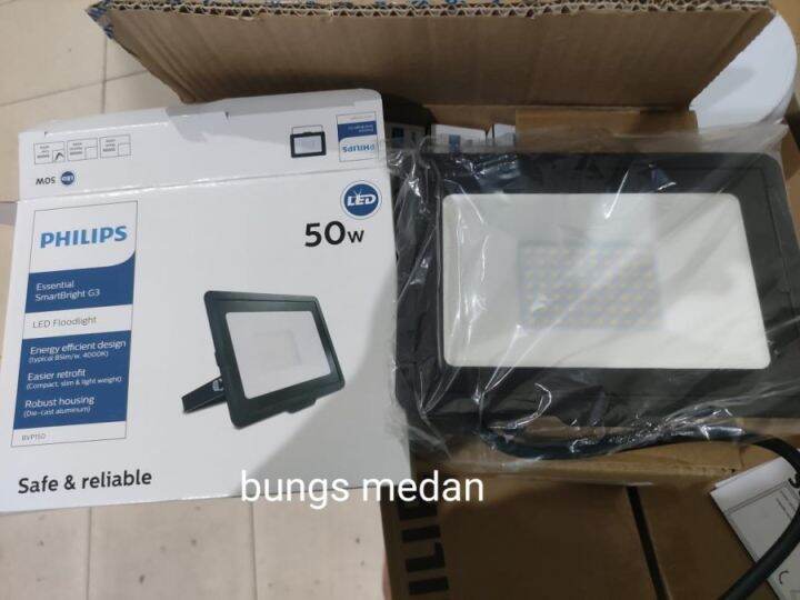LAMPU LED PHILIPS Sorot BVP150 50W 50Watt 50 Watt IP65 PUTIH 6500K BVP | Lazada Indonesia