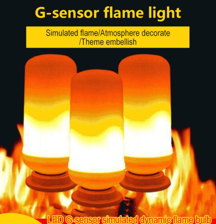 naliangbiao123 New LED simulation flame lamp Torch light E27/E26/B22 ...