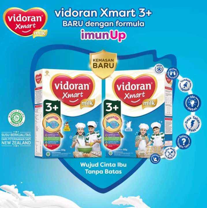 VIDORAN XMART 3+ 925 GRAM RASA MADU DAN VANILA | Lazada Indonesia