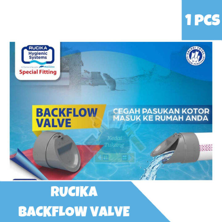 KEDAI TUKANG - RUCIKA Backflow Valve 3" 4" inch Sambungan Tutup Pipa ...