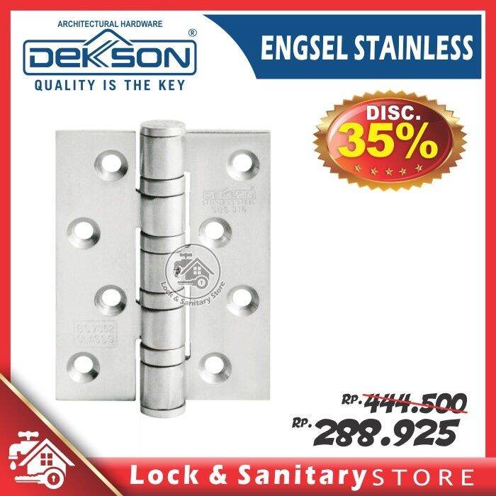 Engsel Dekson Dekkson NRP ESS 316 4X3X4MM 4BB SSS Engsel Pintu Jendela ...