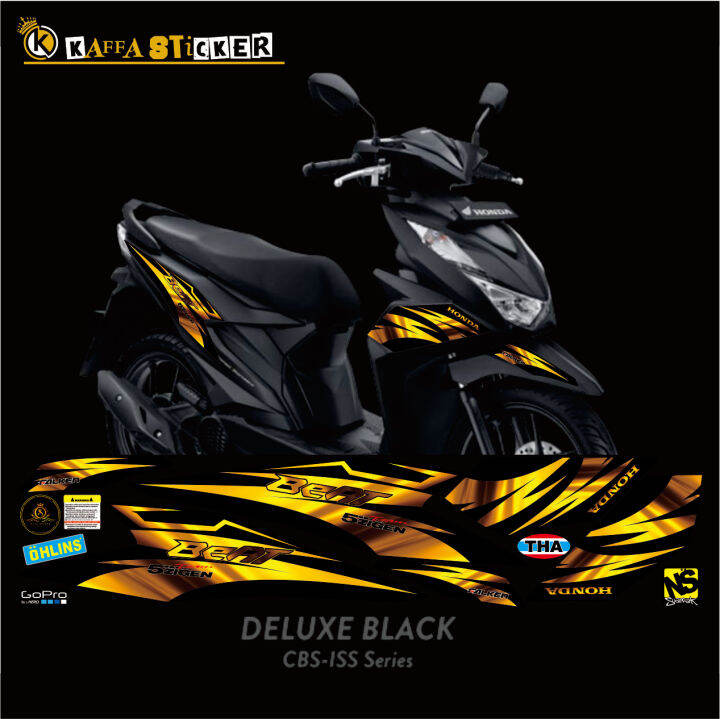 VARIASI SIMPLE MOTOR NEW HONDA BEAT 2020-2021 DELUXE CUSTOM STRIPING ...