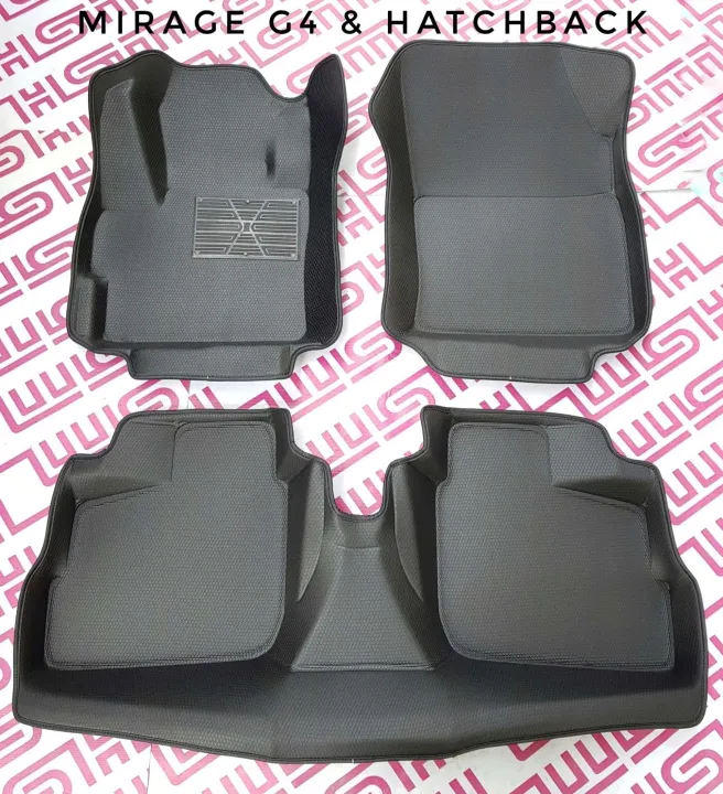 Mitsubishi Mirage Hatchback G4 2013 to 2022 Deep Dish Mats Floor ...