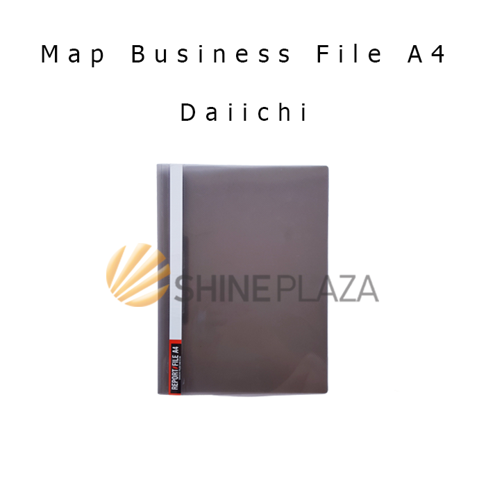 Map Business File A4 Hardcover Daiichi Map Plastik Hitam Hard Cover