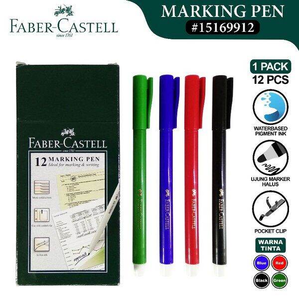 Marking Pen Faber Castell Spidol Serbaguna Merah | Lazada Indonesia